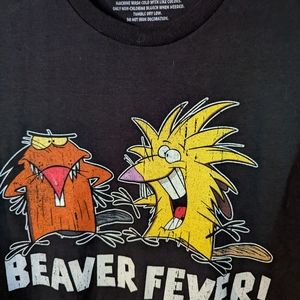 Nickelodeon | Shirts | The Angry Beavers Beaver Fever Adult Tshirt Size ...